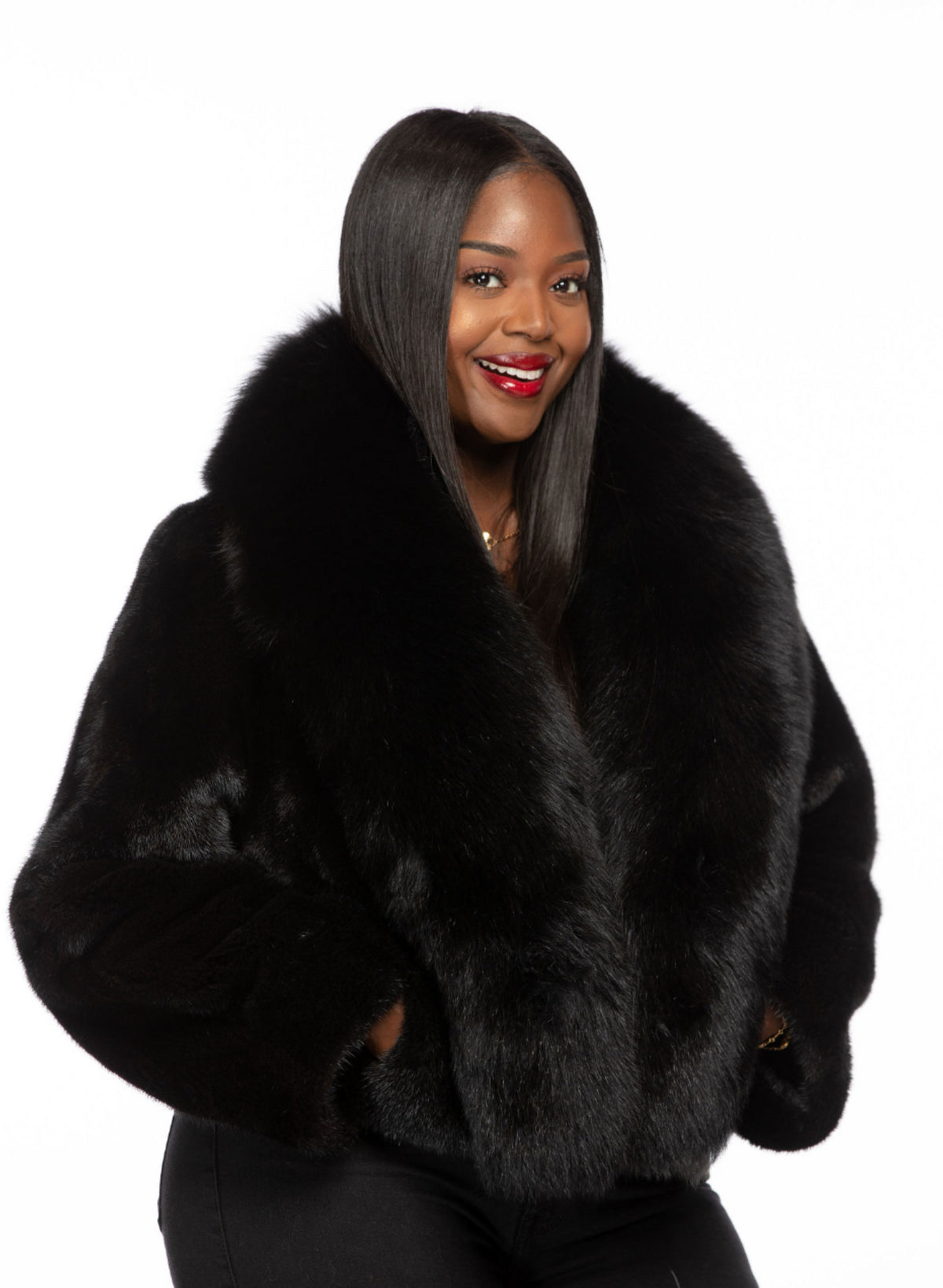 Melissa Mink and Fox Fur Jacket – The Fancy Success