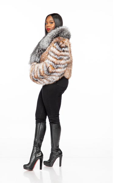 Skylar Silver Fox and Gold Fox Jacket – The Fancy Success